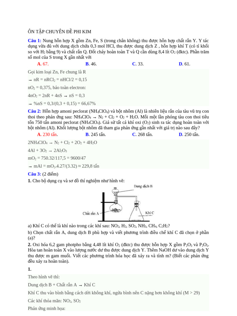 23-24.Hsg11.Chuyên Đề Phi Kim - Phammaihuong Phammaihuong | PDF