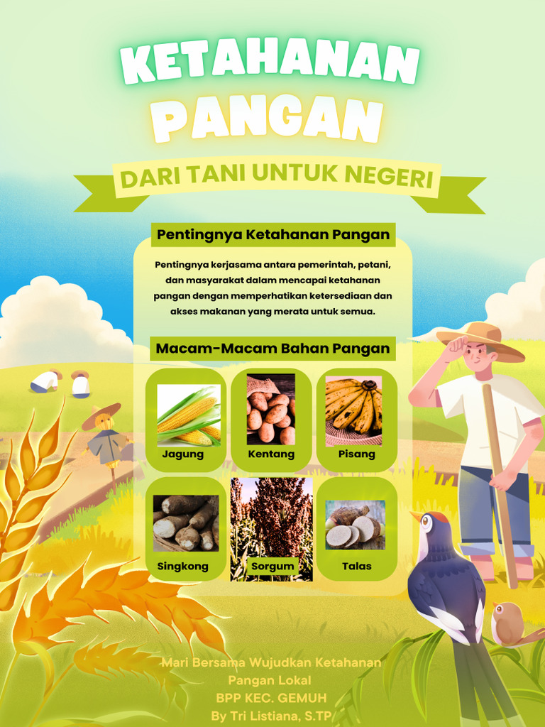 Poster Ketahanan Pangan Lokal | PDF
