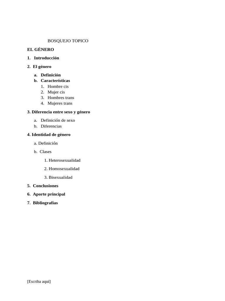 Definición y Características del Género | PDF | Género | Estudios de género