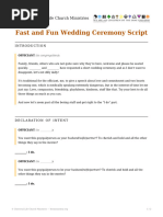 ULC Civil Wedding Script | PDF | Wedding | Marriage