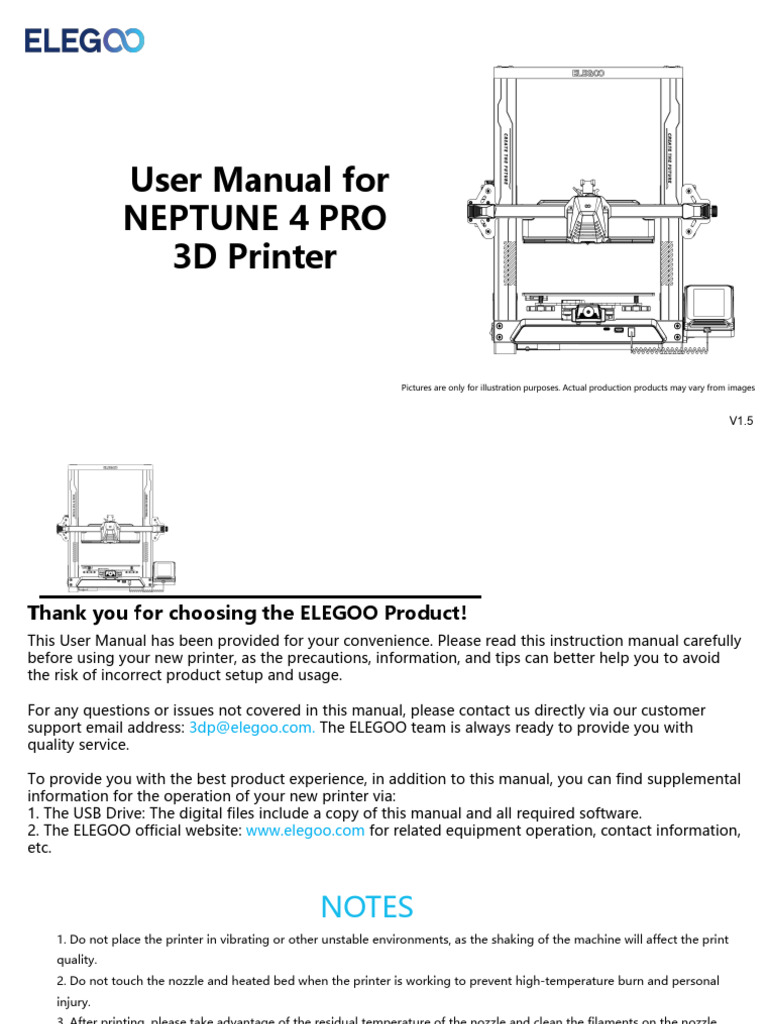 NEPTUNE 4 PRO 3D Printer User Manual | PDF | Extrusion | Computer Network
