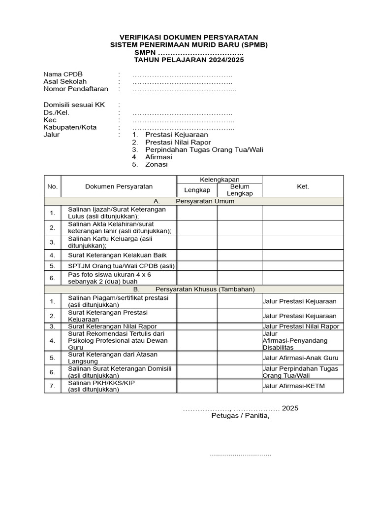 Verifikasi Dokumen | PDF
