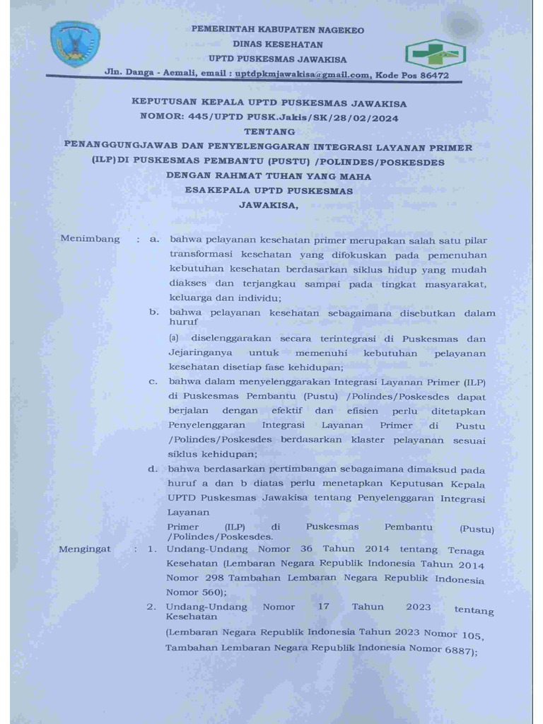 SK PJ - Ilp - Pustu | PDF