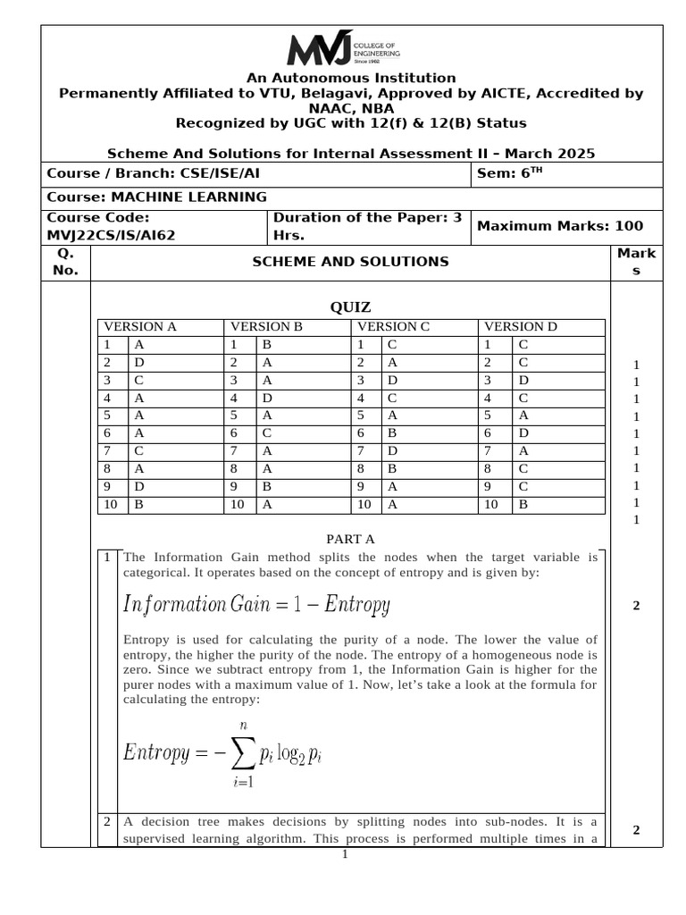Ia2 ML Scheme Common To Is, Ai, Cs | PDF | Computer Programming | Statistical Analysis