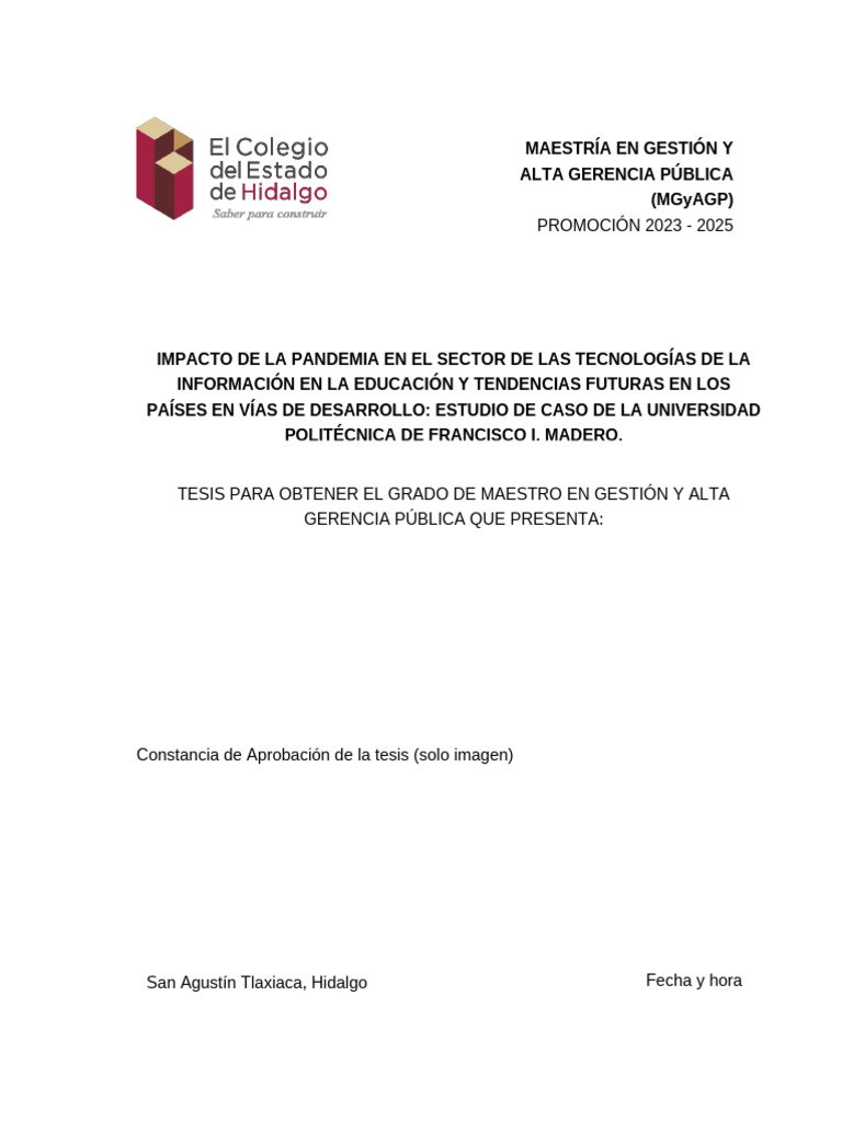 Impacto de COVID-19 en Educación UPFIM | PDF | Enseñando | Datos