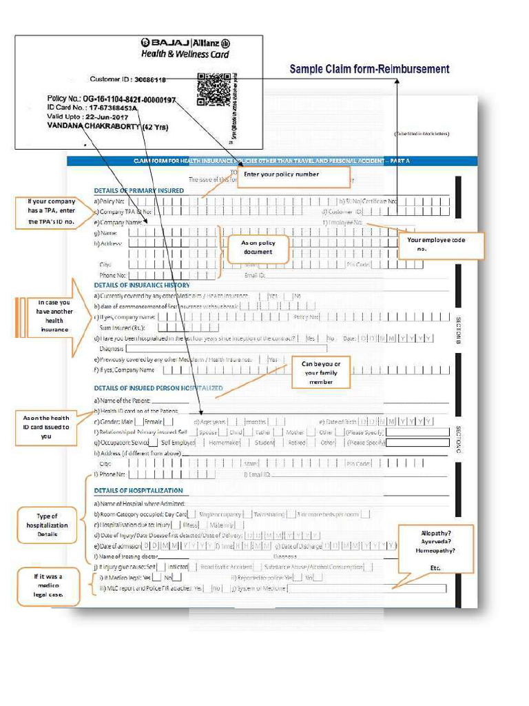 How To Fill Claim Form | PDF