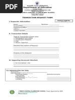 Transpo Schedule Form | PDF