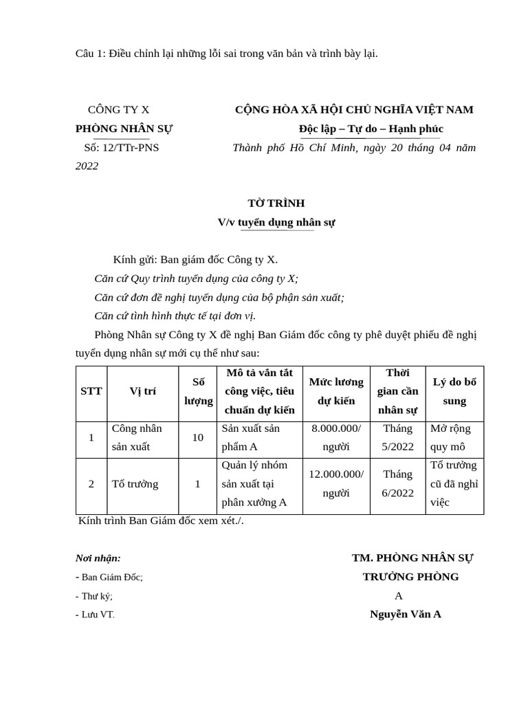 TranLamGiang 207LU09070 Câu1 | PDF