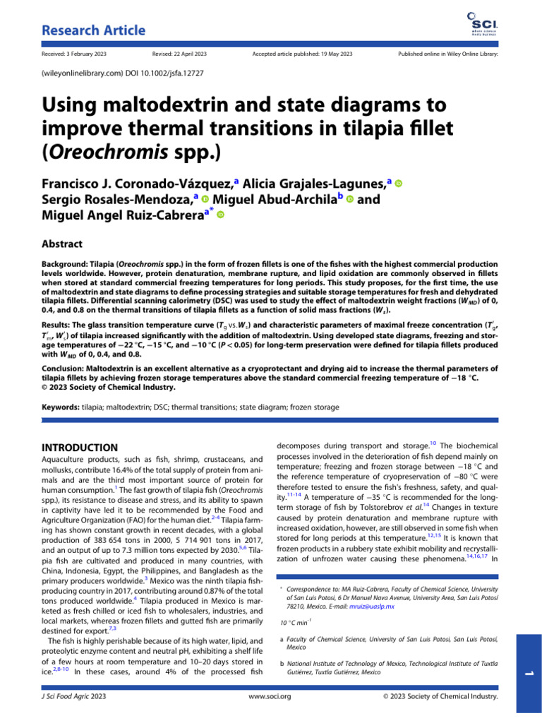 Using Maltodextrin and State Diagrams | PDF | Differential Scanning Calorimetry | Applied And ...