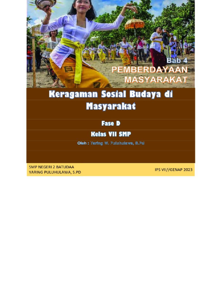 Modul Ajar IPS Bab 4 | PDF