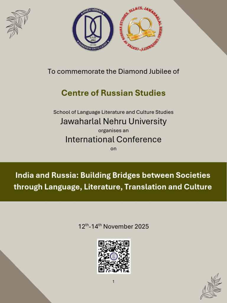 CRS Conference Diamond Jubilee November 2025 | PDF | Translations ...