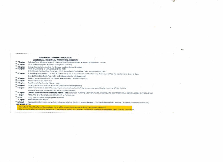 Req For Permit Application | PDF