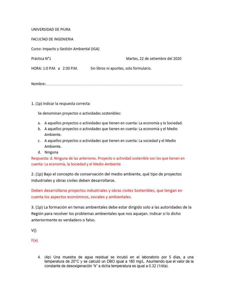 Iga PC1 2020 Ii | PDF | Entorno natural | Aguas residuales