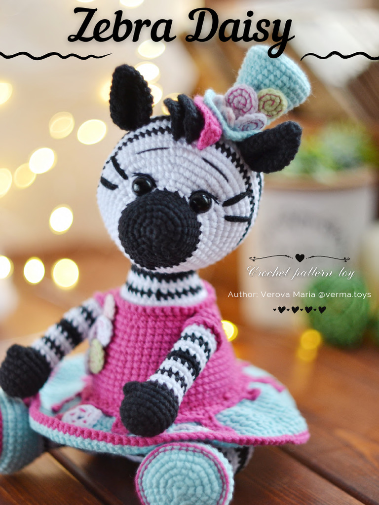 Zebra - Con Vestido Deyzi Verma Toys | PDF | Crochet | Yarn
