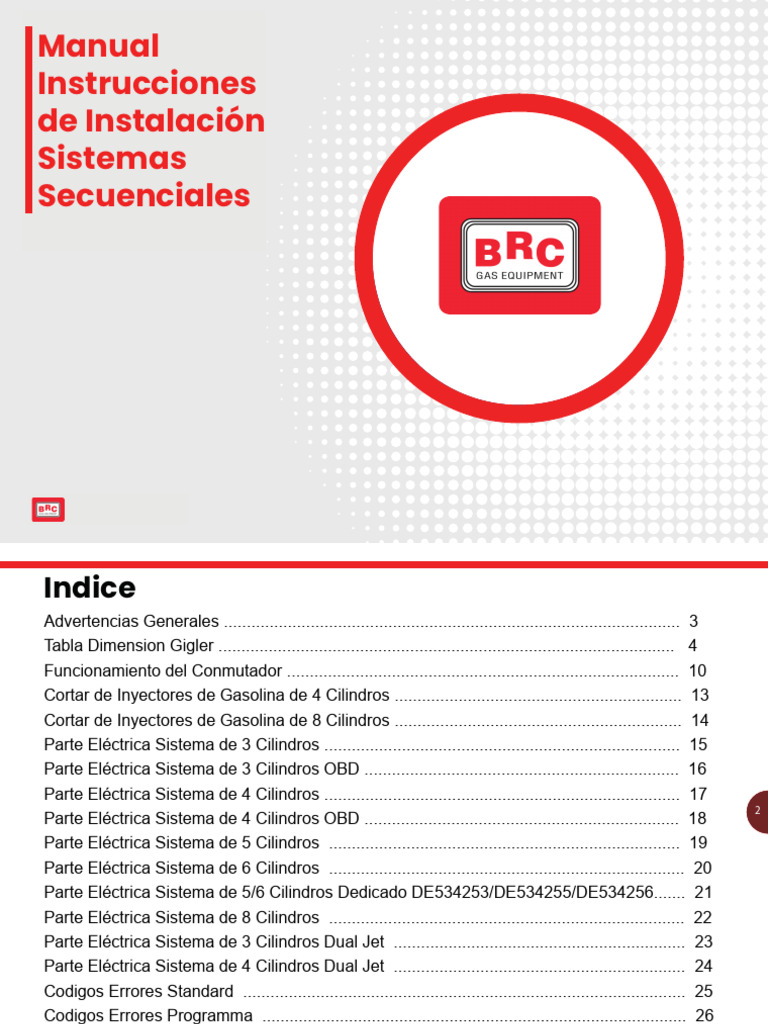 Manual BRC Completo | PDF | Inyección de combustible | Turbocompresor