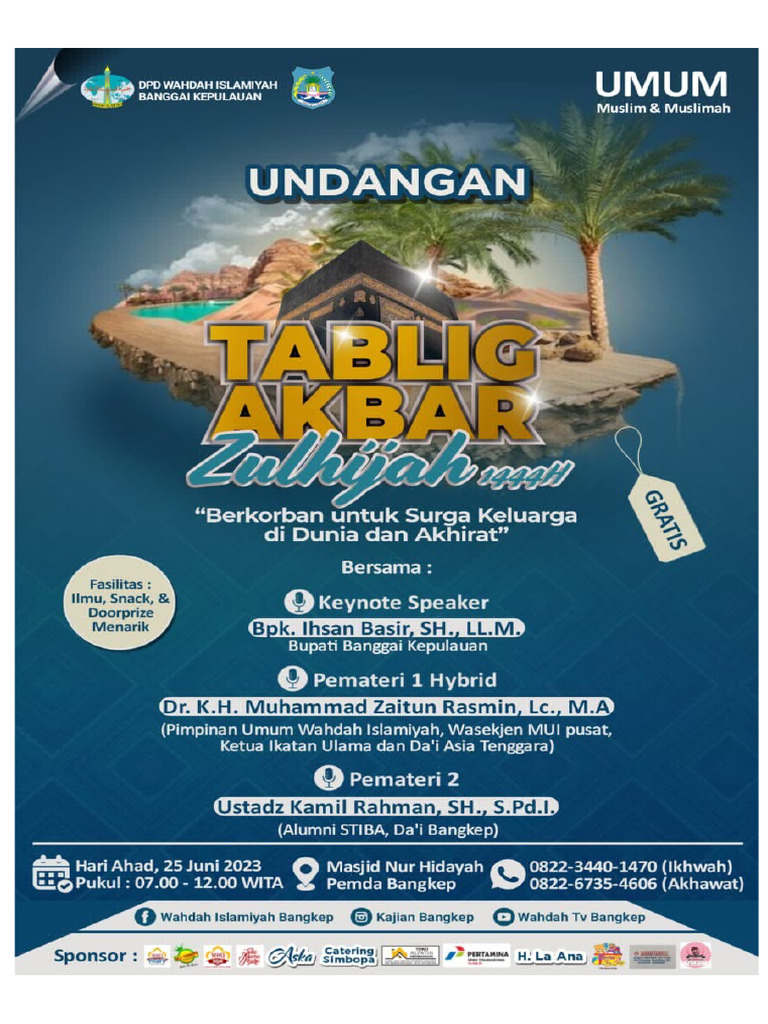 Undangan Flayer Tbligh Akbar | PDF