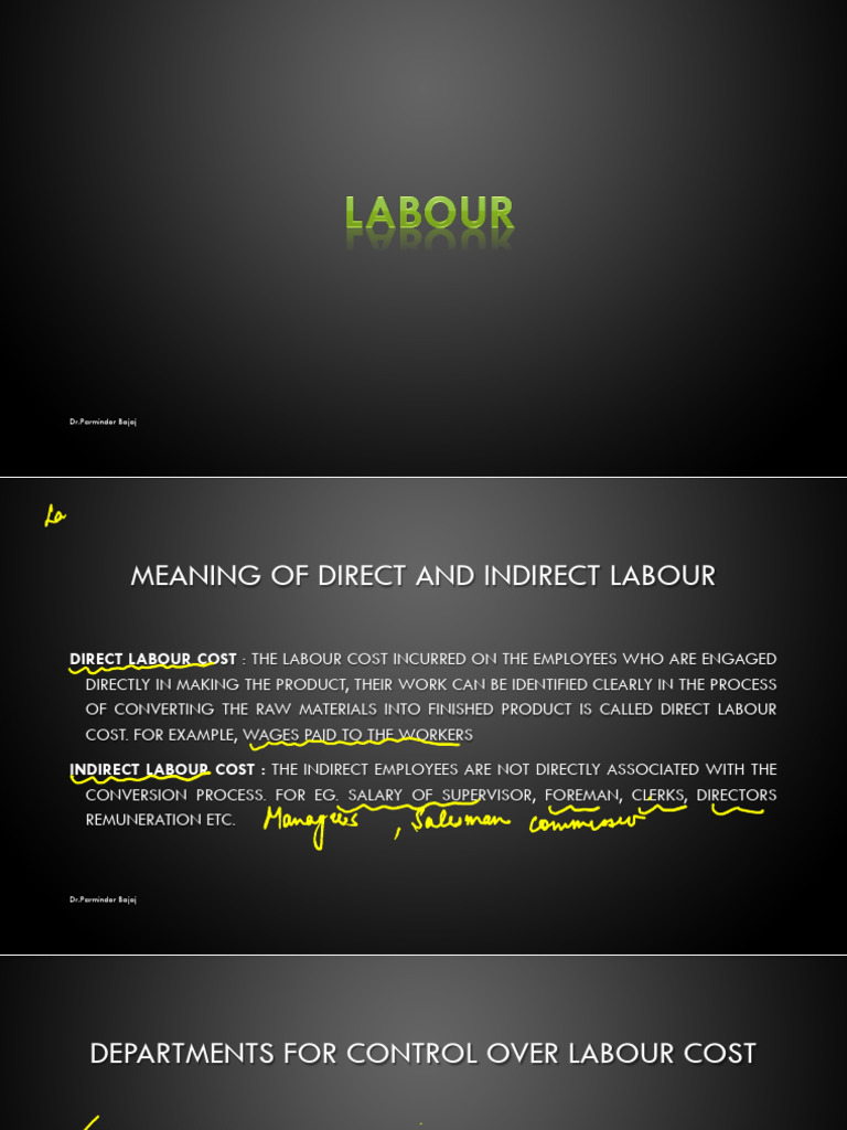 Understanding Labour Cost in Accounting | PDF | Salary | Employment