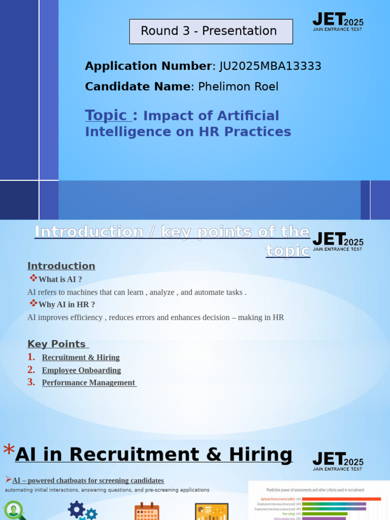 JET Presentation Template 2025 | PDF