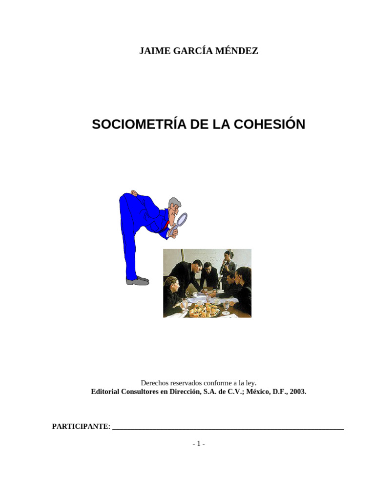 Sociometría para Medir Cohesión Grupal | PDF | Probabilidad ...