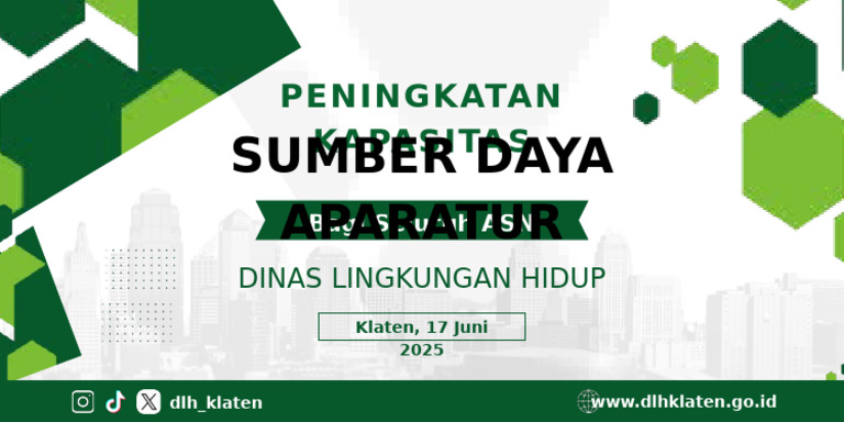 Hijau Putih Modern Geometris Rapat Kerja Sekolah Banner | PDF