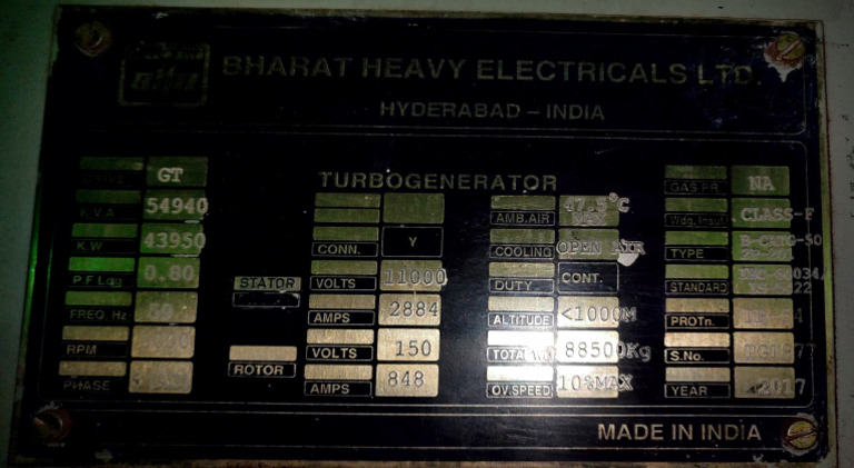 Generator - Name Plate | PDF