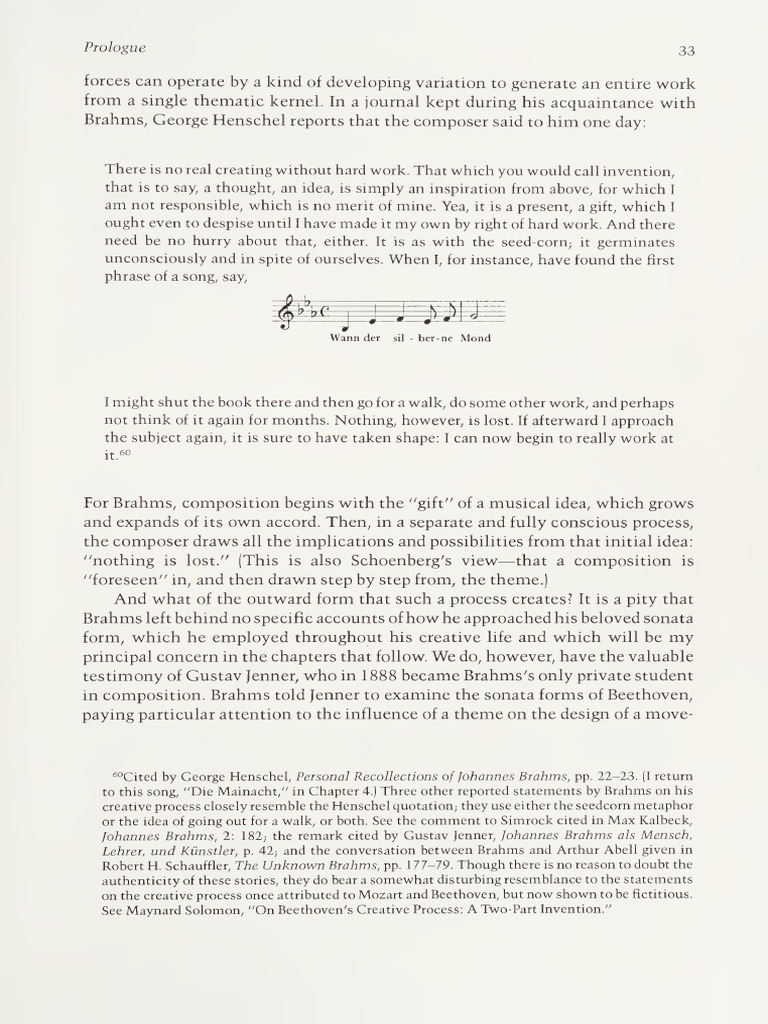 Brahms and The Principle of Developing Variation Firstnbsped 0520047001 ...