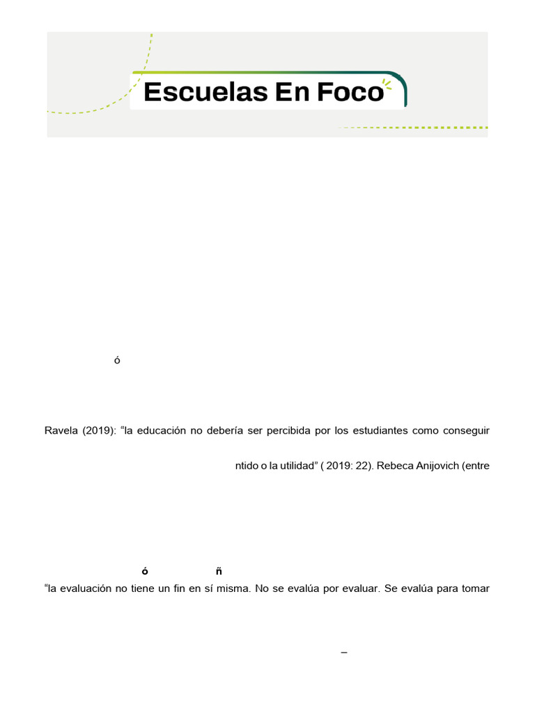Clase7 - La Retroalimentación Formativa. Retroalimentar y No Morir en ...