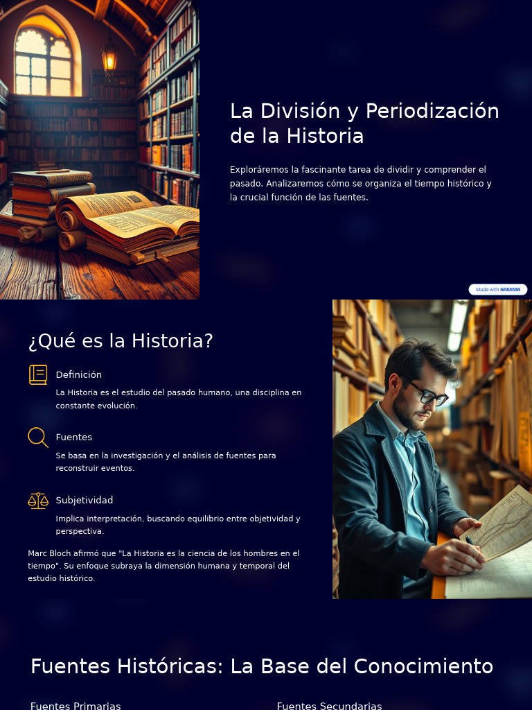 La Division y Periodizacion de La Historia | PDF | Science | Educación ...