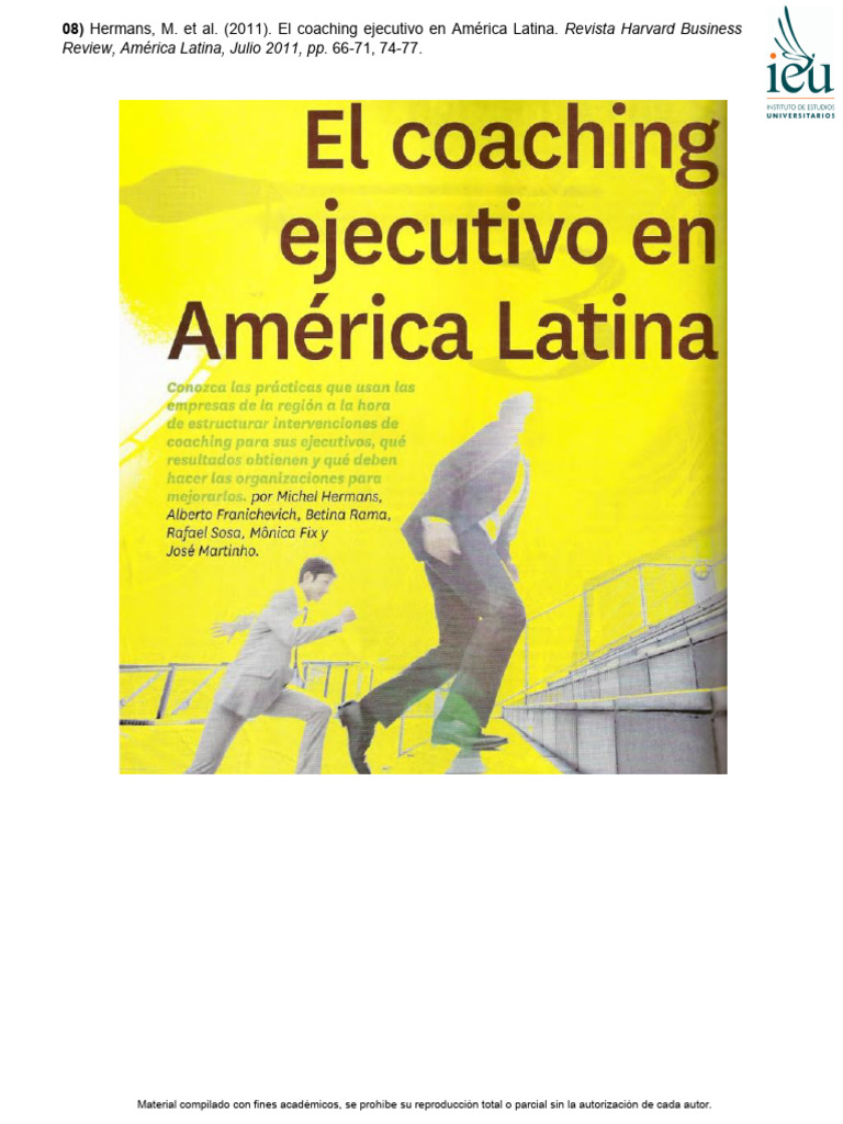 08) El Coaching Ejecutivo | PDF