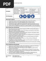 Injection Moulding Sop | PDF | Quality | Business Process