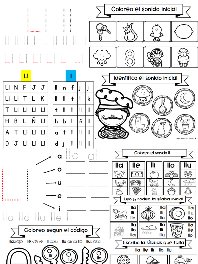 Letra CH y LL Grupo 3 14 Al 18 de Dic | PDF