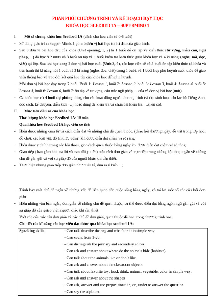 PPCT - Seedbed 1A | PDF