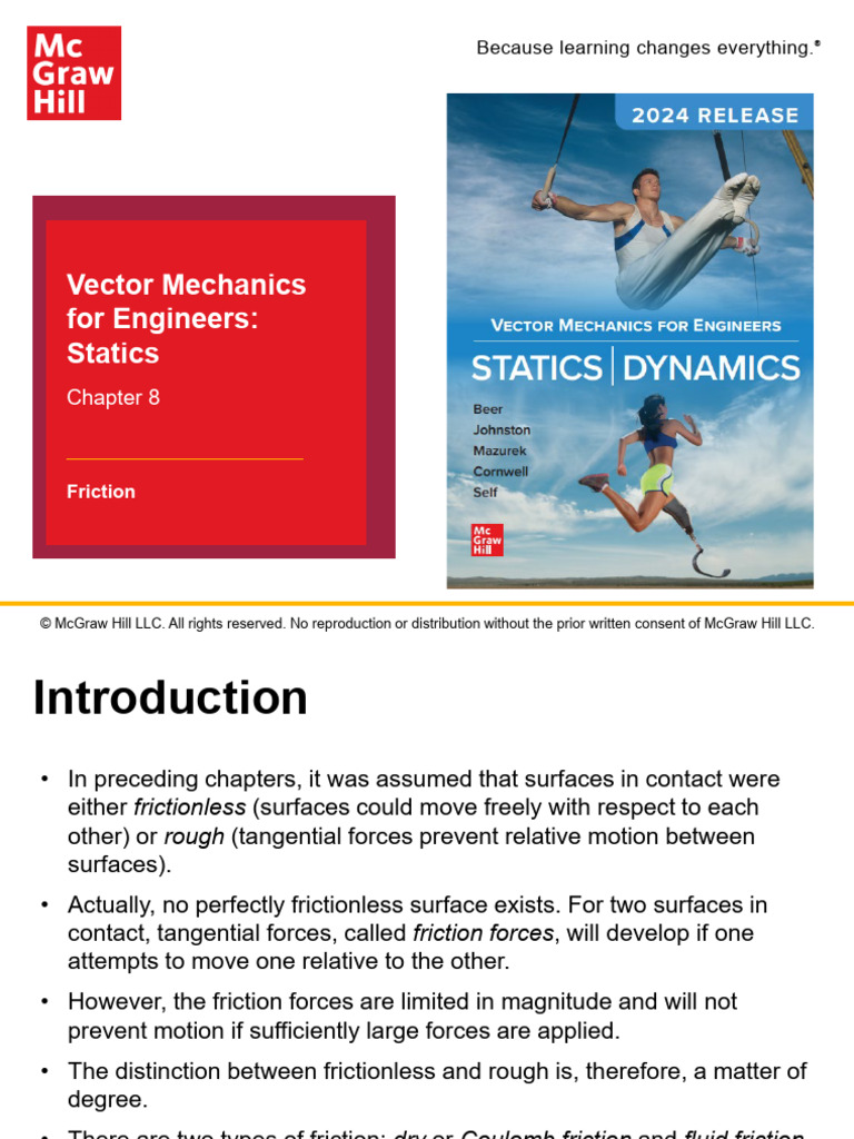 Statics Lecture 17 - Chapter 8 | PDF | Friction | Force