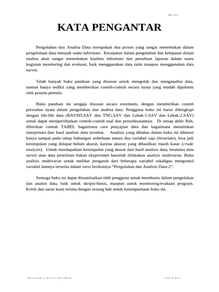 Spss Modul Untuk Mahasiswa | PDF