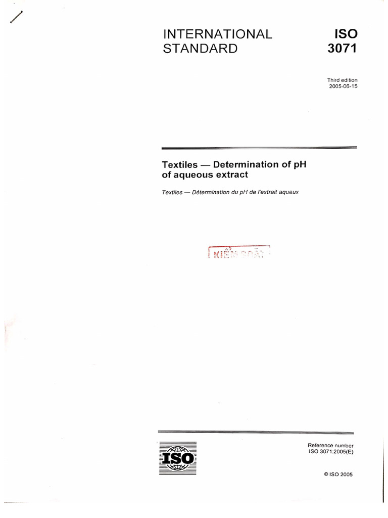 Iso 3071 | PDF
