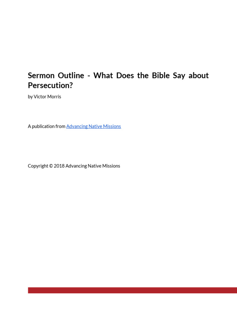 Biblical Insights on Persecution | PDF | Paul The Apostle | John The ...
