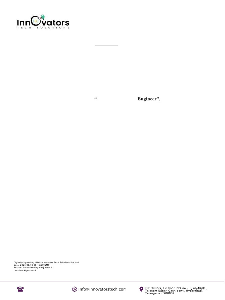 Uppara Usha Jyothi - Offer Letter | PDF | Public Finance | Business
