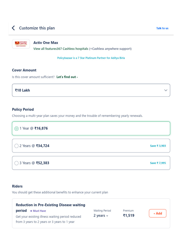 PolicyBazaar Health Insurance - Cover Rs.5 Lac at Rs12.9 - Day | PDF ...