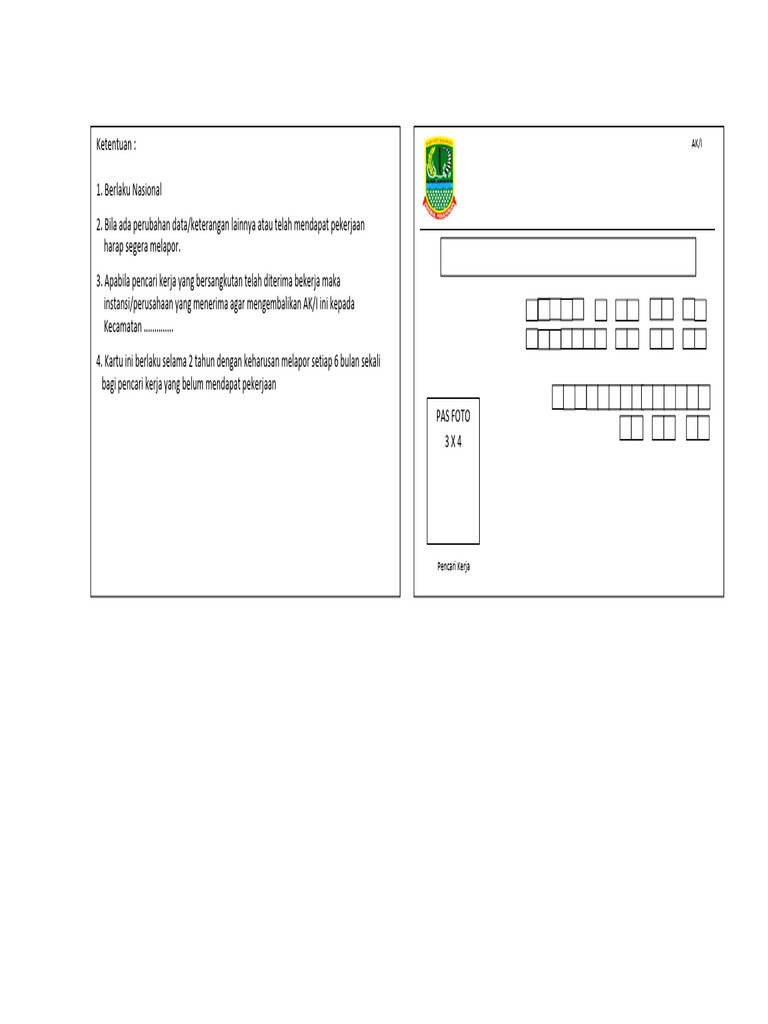 Format Kartu Kuning | PDF