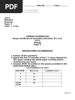 Biology Practical Exam Questions | PDF