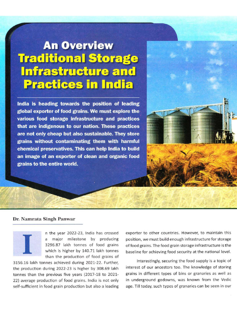 An Overview Traditional Storage Infrastructure and Practices in India ...