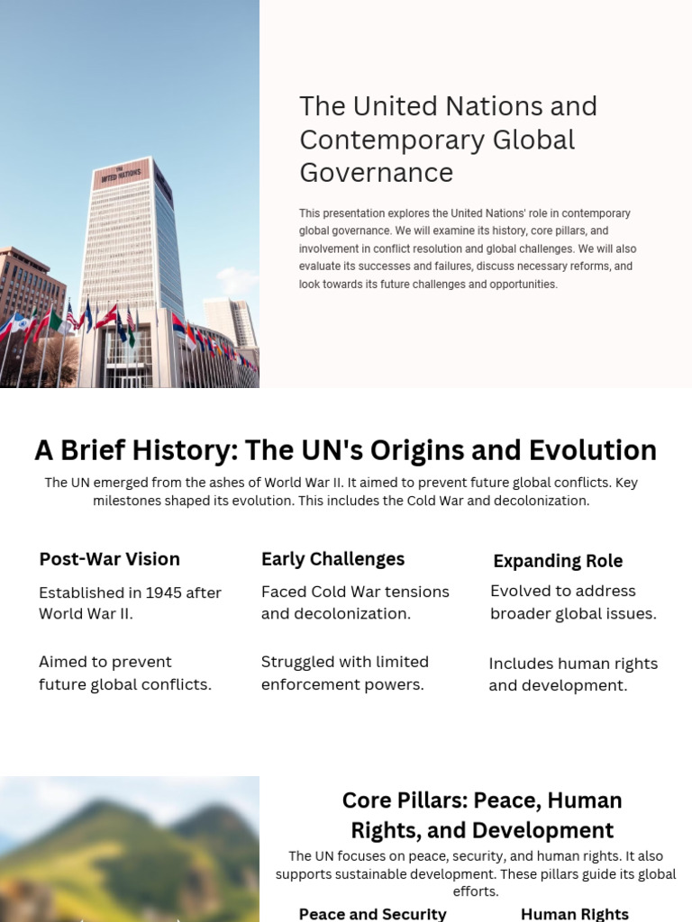 The United Nations and Contemporary Global Governance | PDF | United ...