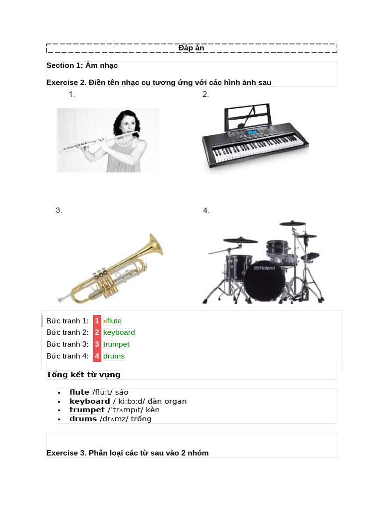 Đáp Án - Section1-Âm NH C | PDF
