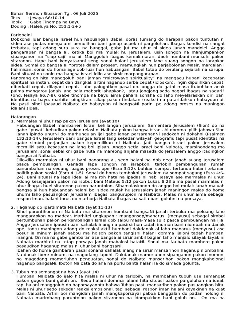 Jesaya 66 10-14 | PDF