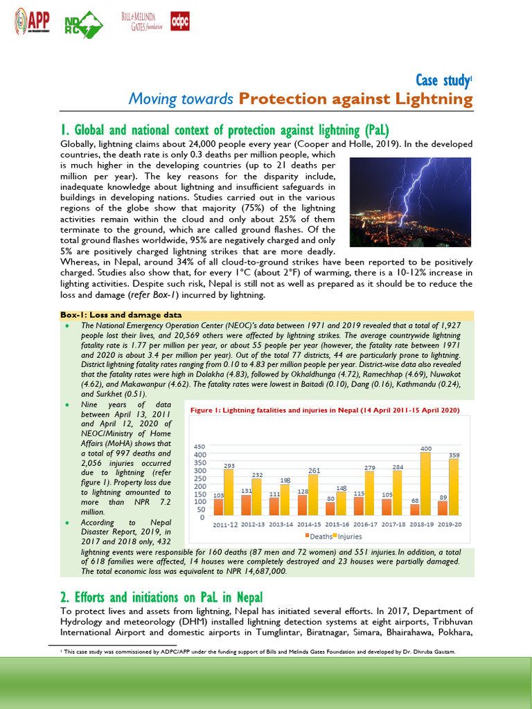 Protection Against Lightening A Nepal Case Study 2022 | PDF | Emergency ...