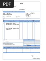 Mobile Shop Bill Format Template | PDF
