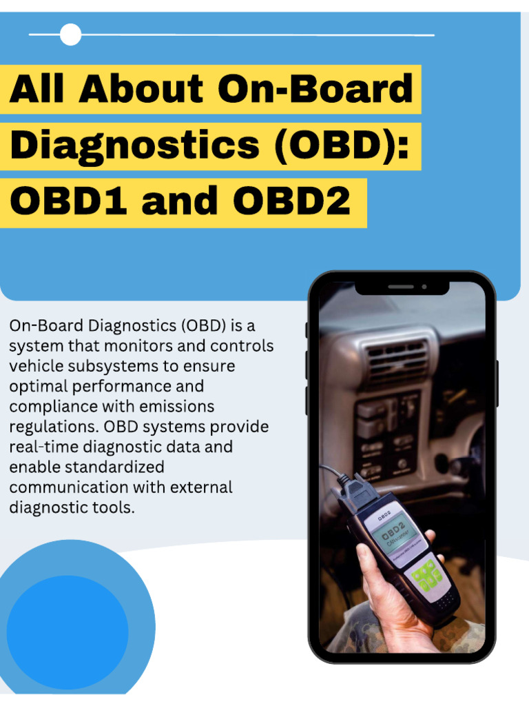 OBD1 To OBD2 - The Evolution of Vehicle Diagnostics-1 | PDF