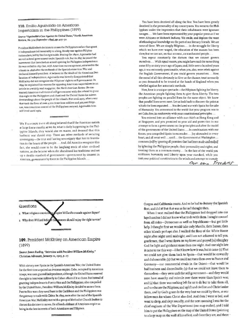 American Imperialism of The Philippines | PDF