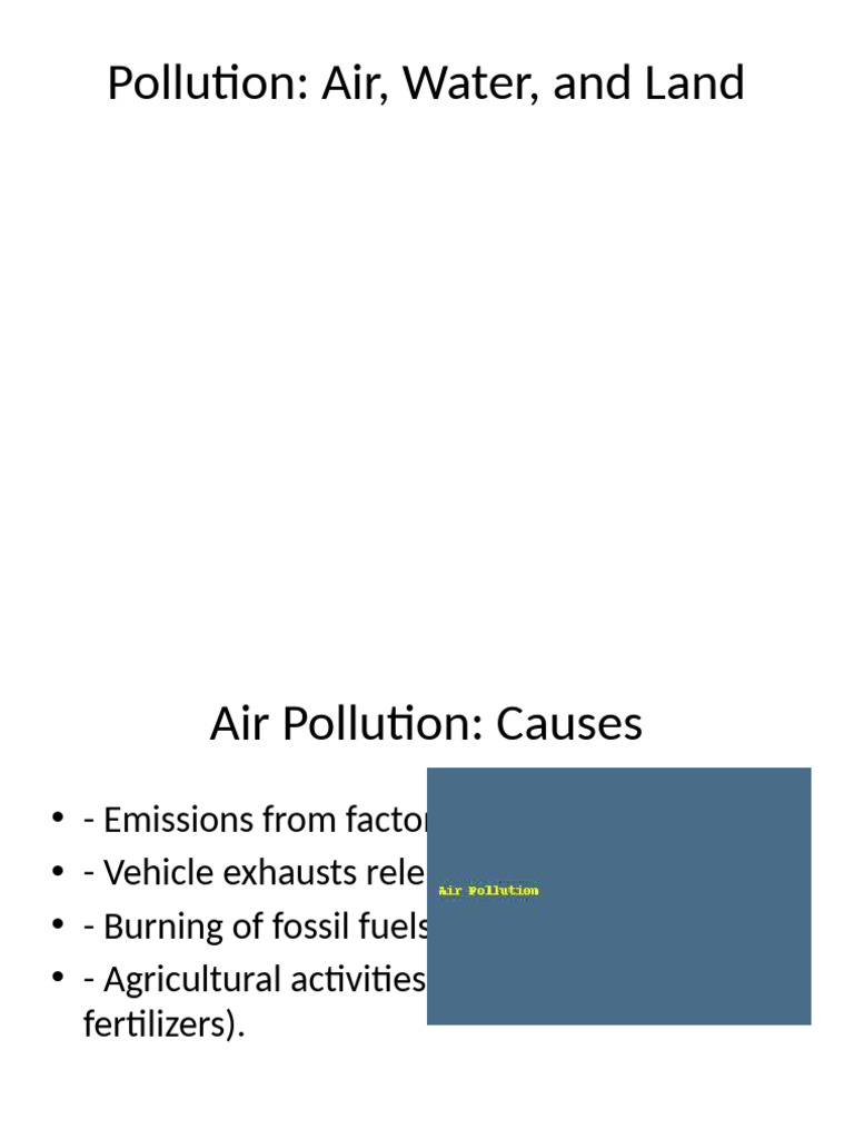 Understanding Pollution: Causes, Effects, Solutions | PDF