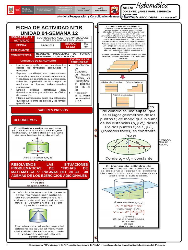 Ficha de Actividad 1b-Unidad #04 | PDF | Residuos | Reciclaje